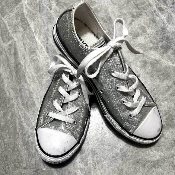 Converse | Shoes | Converse All Star Chuck Taylor Sneakers Shoes Silver ...